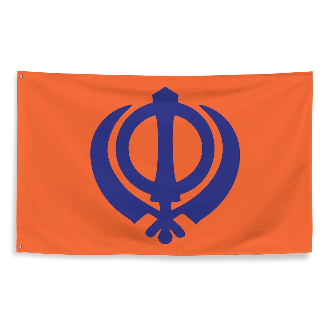 Sikh Khanda Nishan Sahib Flag 3x5 - Etsy Canada