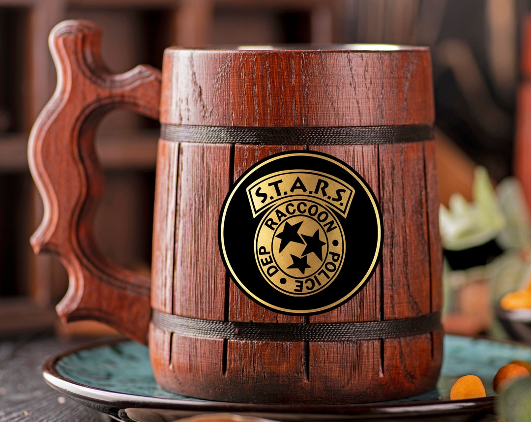 Resident Evil S.T.A.R.S. Beer Mug Beer Stein Personalized Gamer Gift ...