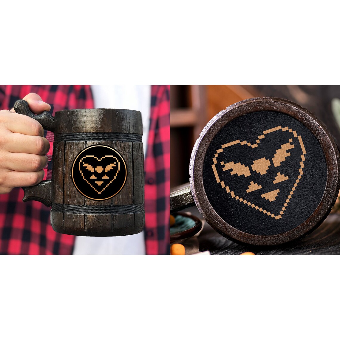 Undertale Deltarune Mug Beer Stein Wooden Tankard Christmas - Etsy