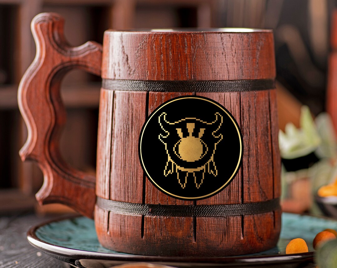 Undertale Astigmatism Mug Wooden Tankard Beer Stein Christmas - Etsy