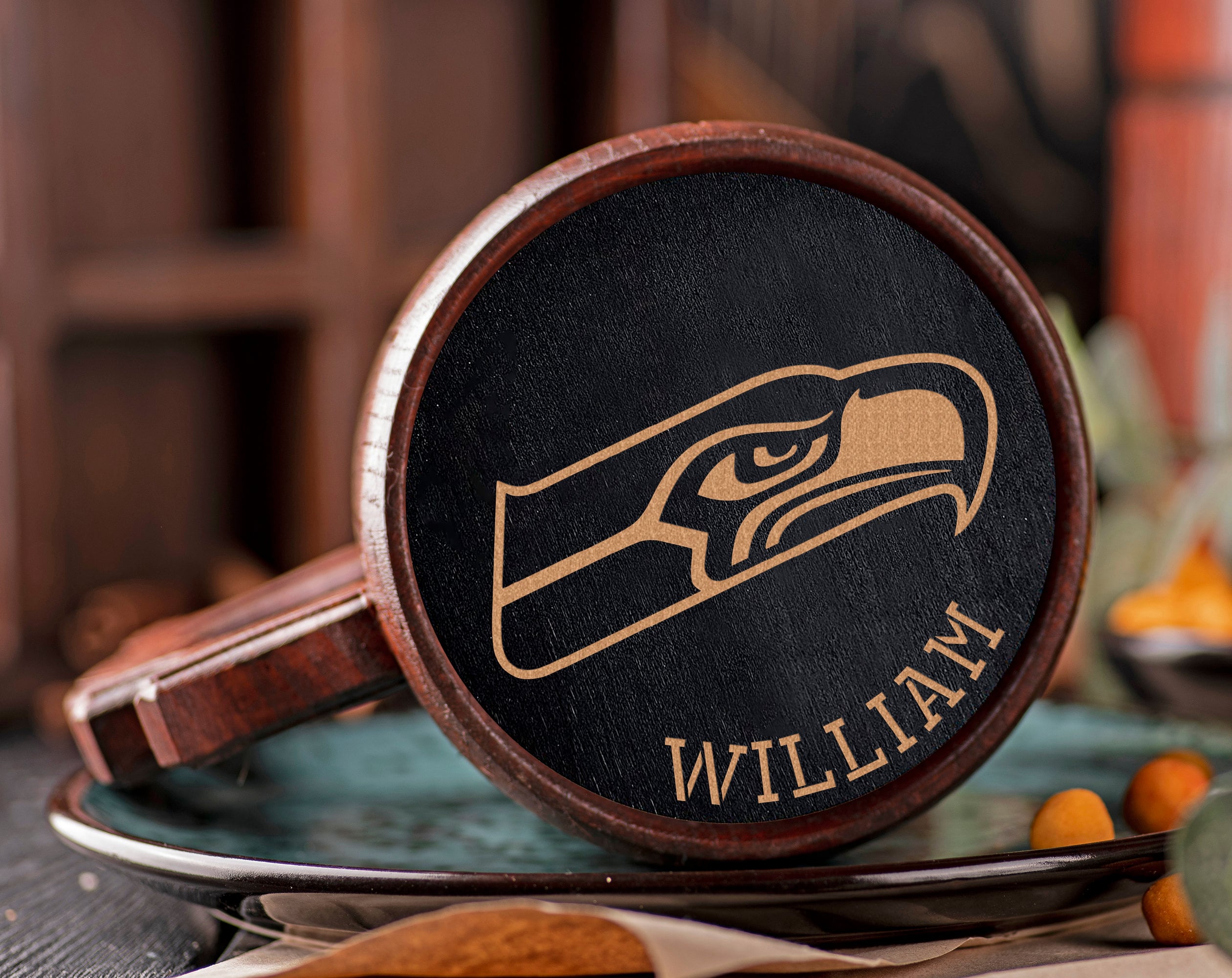 Seattle Seahawks Beer Mug Personalized Gift for Him Christmas - Etsy