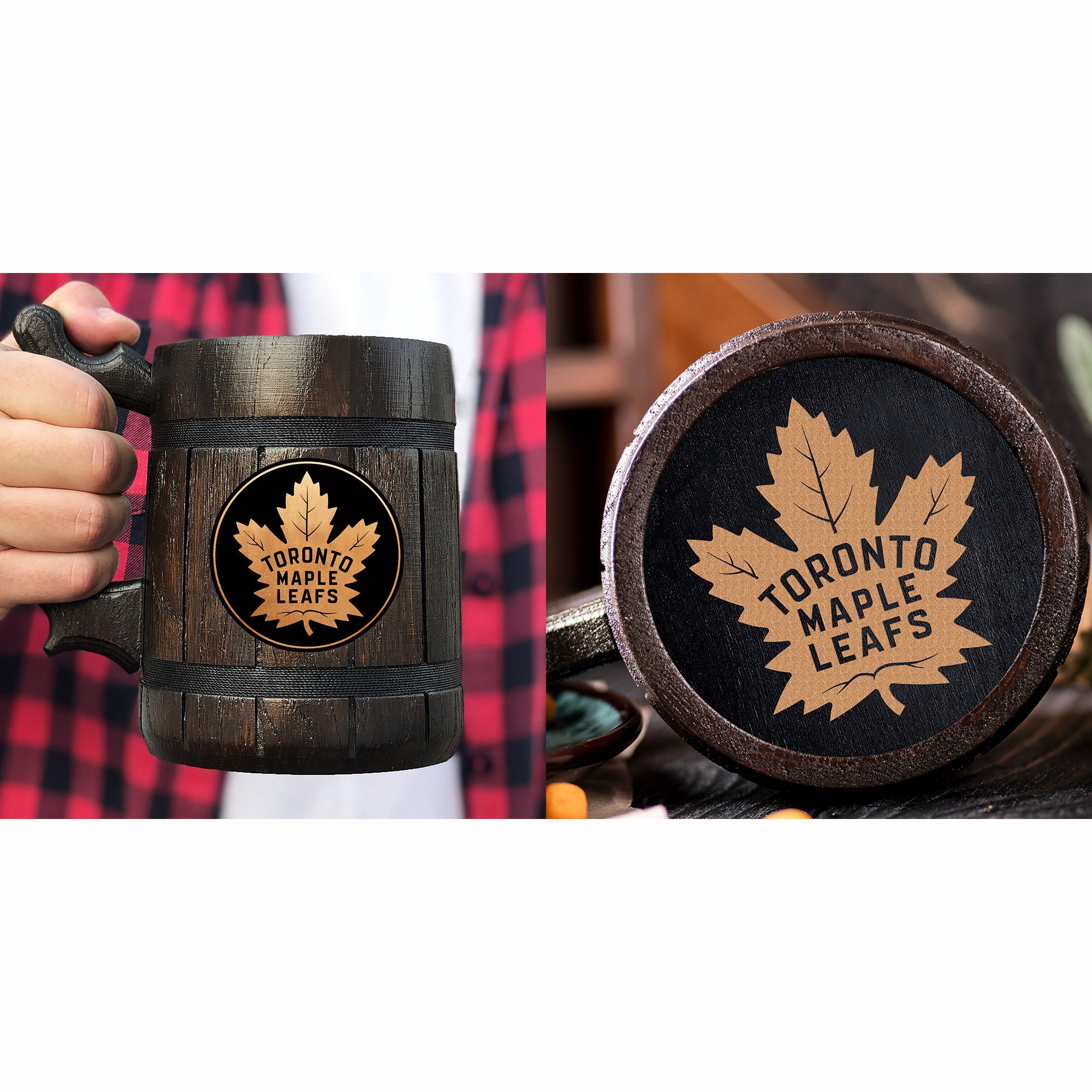 Toronto Maple Leafs Beer Mug Personalized Gift For Him Fathers | Etsy