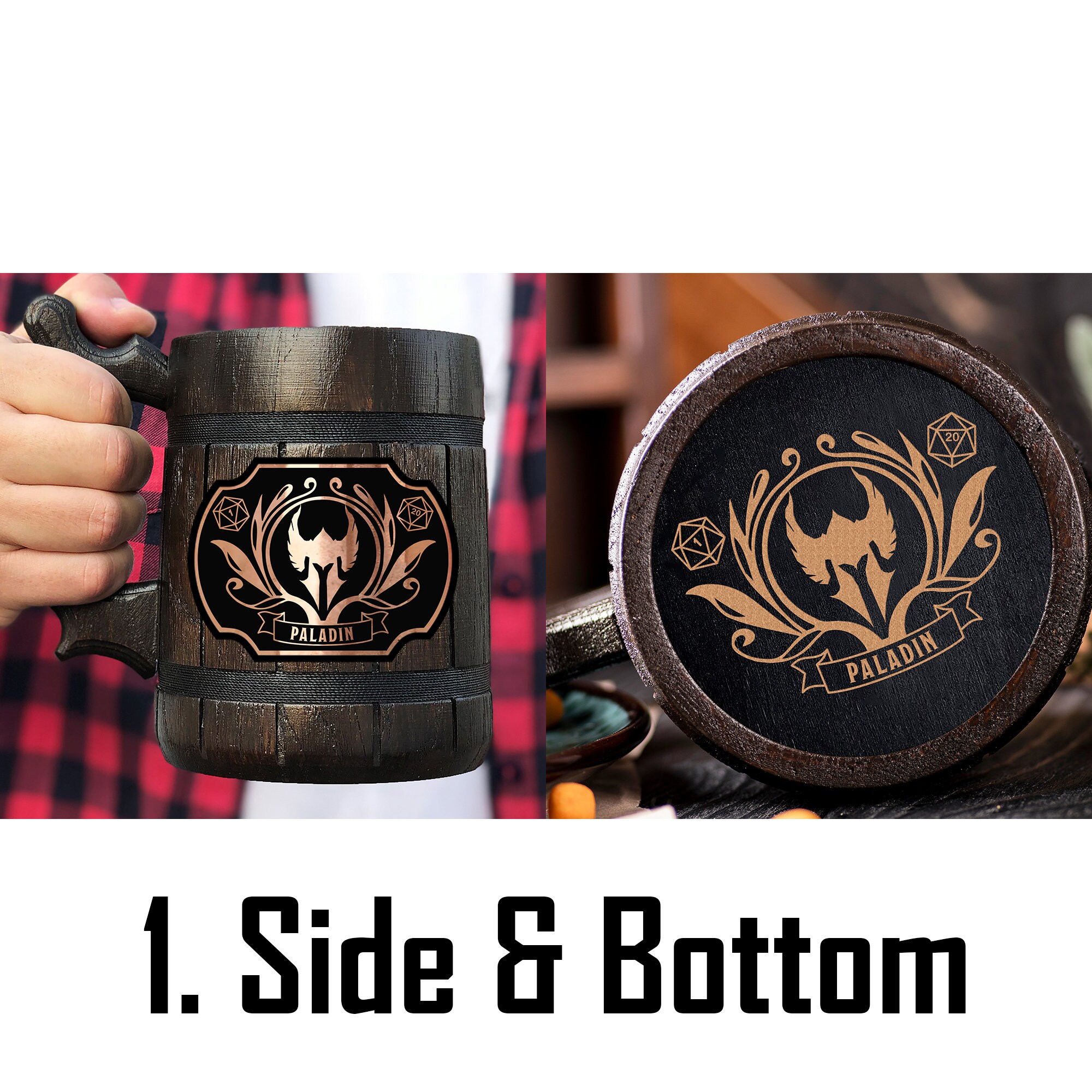 Paladin Class Dnd Mug Wooden Beer Stein Dungeon and Dragons - Etsy