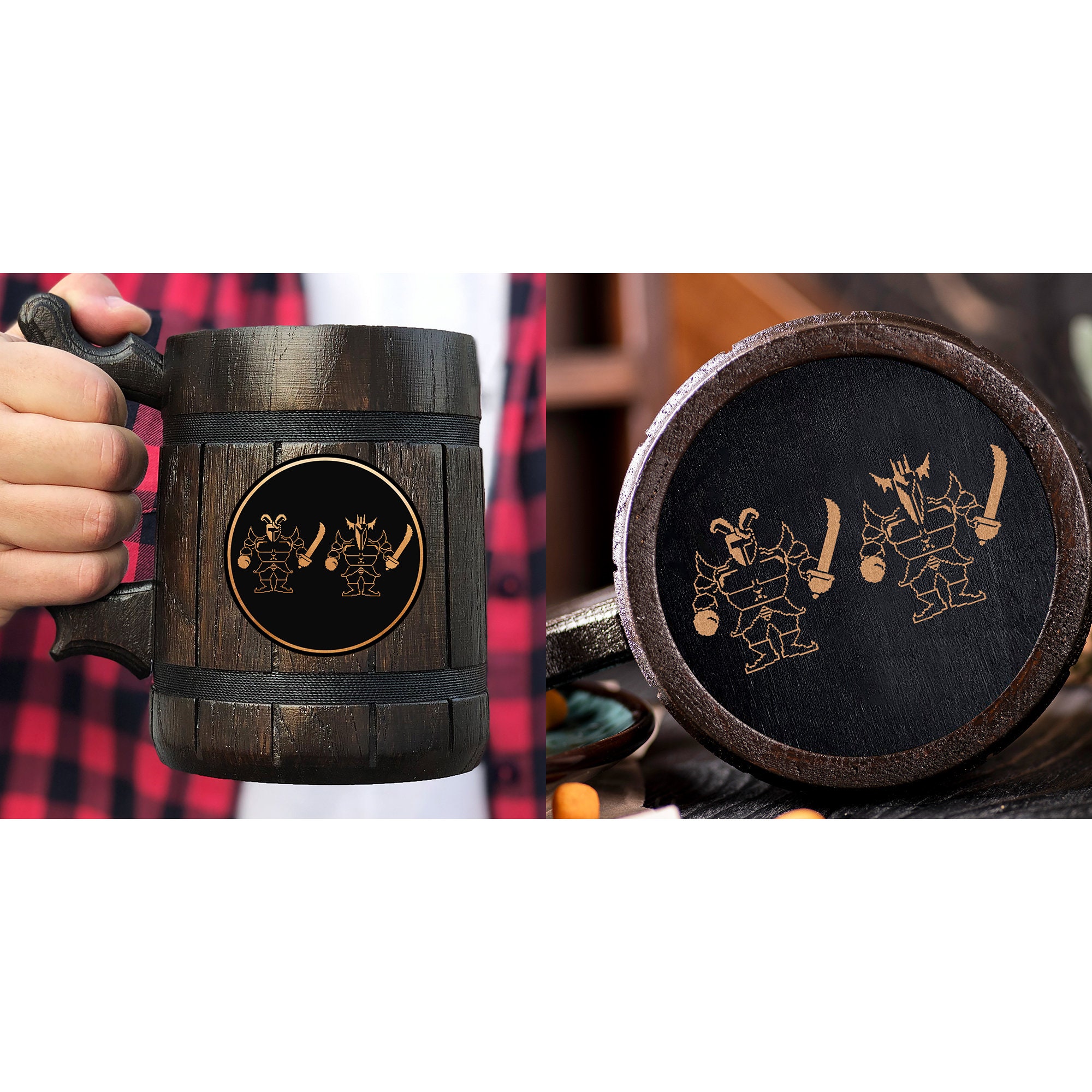 Undertale Royal Guards Mug Beer Stein Wooden Tankard Christmas - Etsy