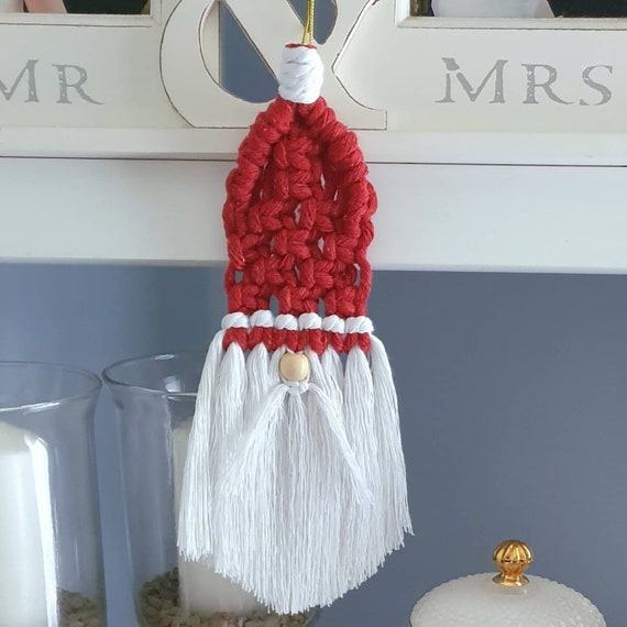 Shaggy Bearded Santa Macrame Santa - Etsy Australia