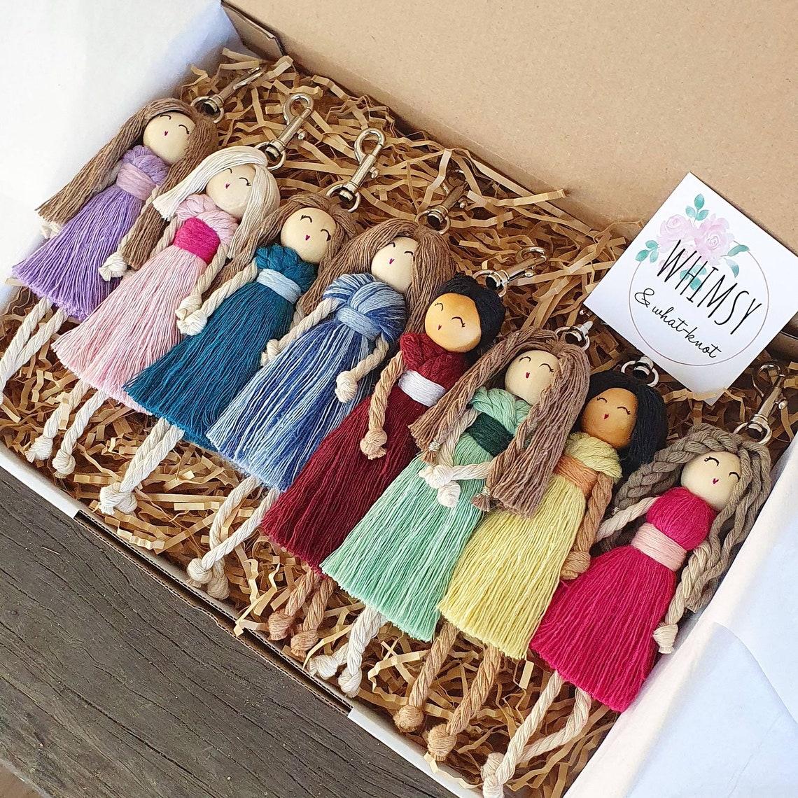 Custom Macrame Little People Single Cotton Doll Hanging - Etsy