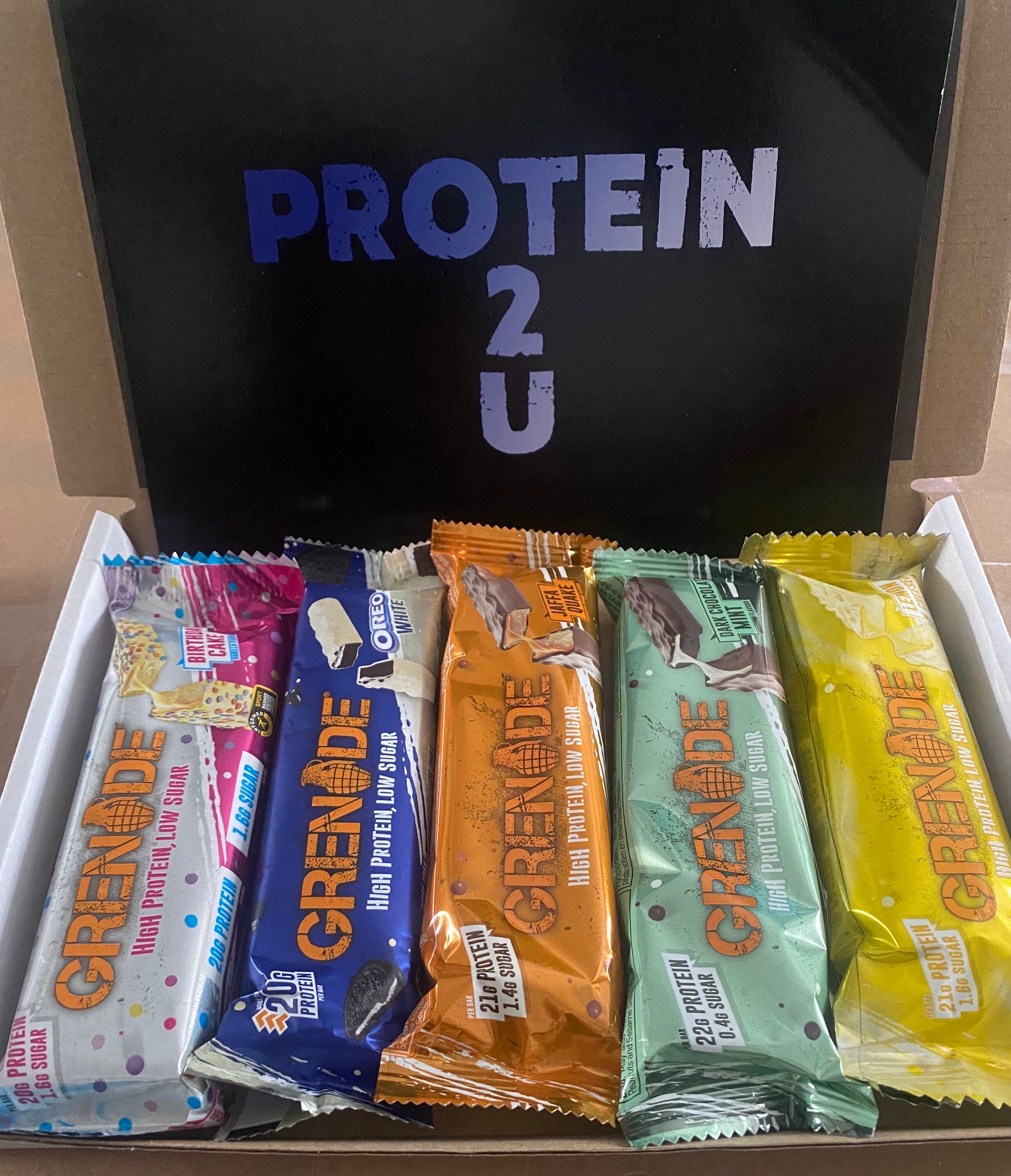5 Mixed Grenade Protein Bars Gift Box. Fits in a Letterbox - Etsy UK