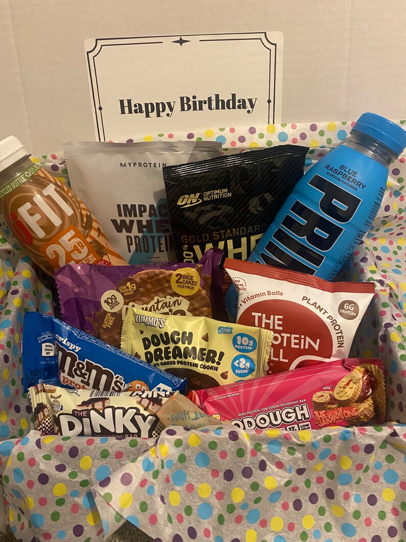 Happy Birthday Protein Gym Gift Box - Etsy