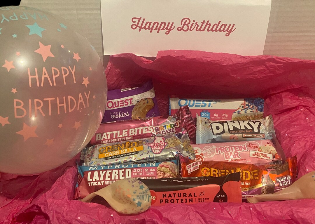 Happy Birthday Protein Gym Gift Box - Etsy