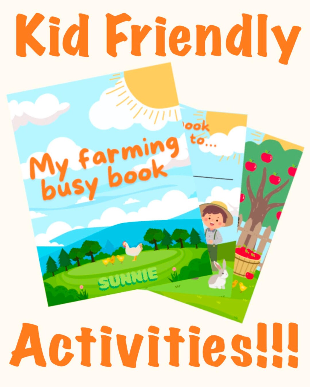 Children's Farming Busy Booklet Print-out - Etsy