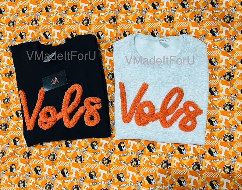 Chenille Embroidered Tennessee Vols Sweatshirt: College Football ...