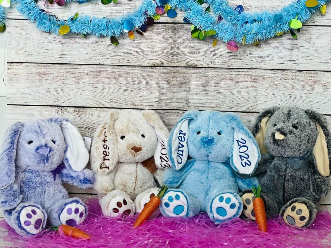 Personalized Embroidered Easter Bunny With Name , Personalized Baby ...