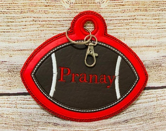 Football Key Tag - Etsy
