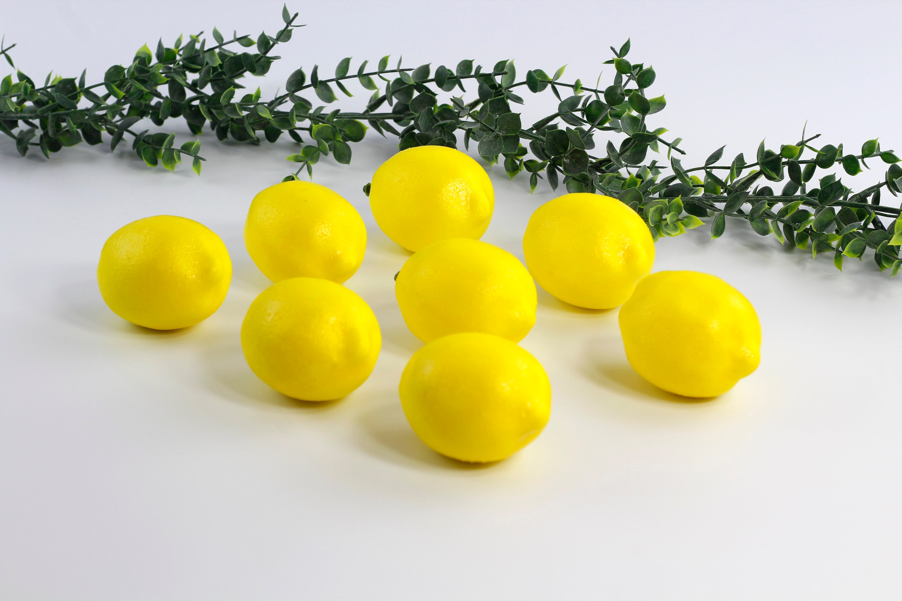 Artificial Lemon. Set of 8 - Etsy