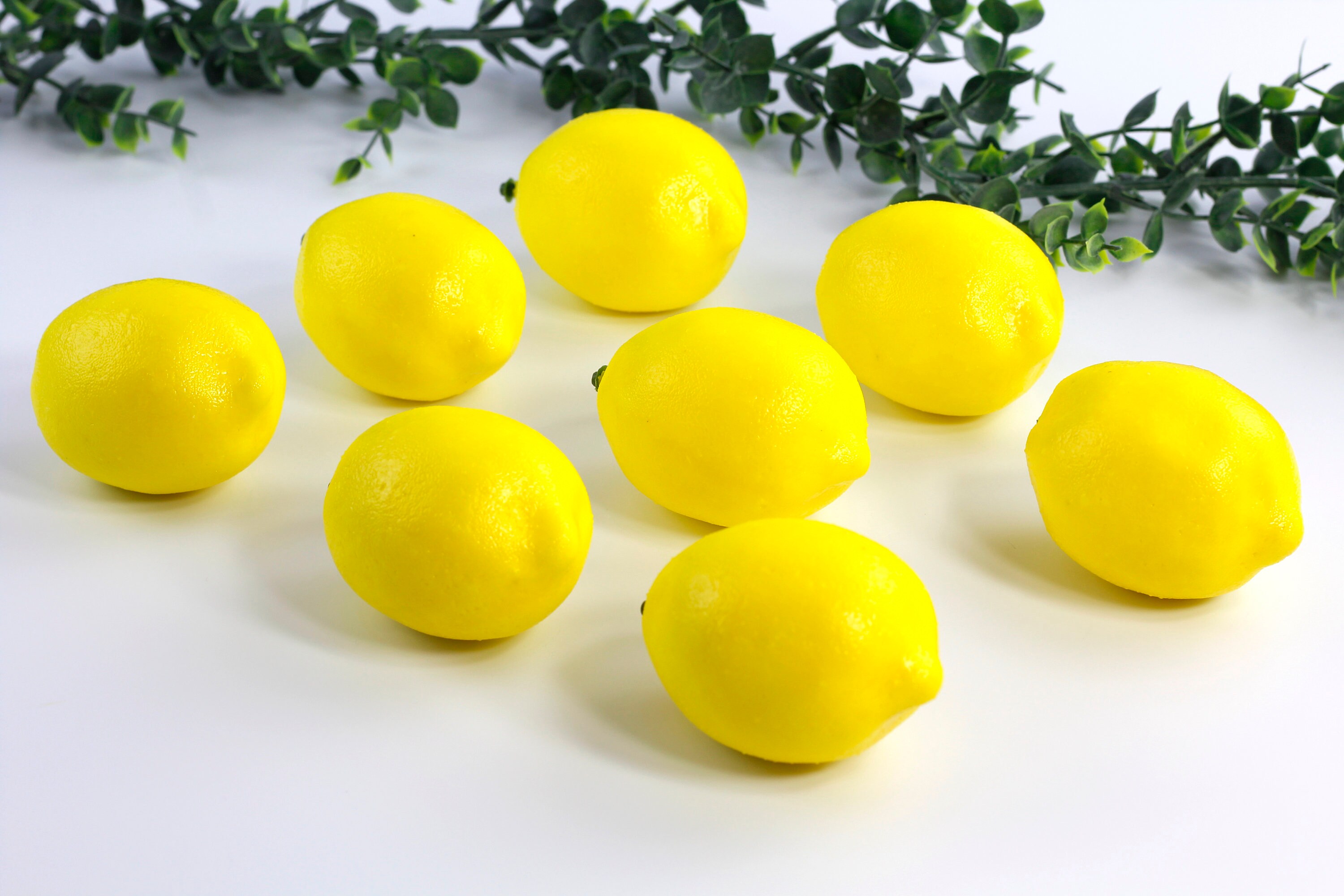 Artificial Lemon. Set of 8 - Etsy