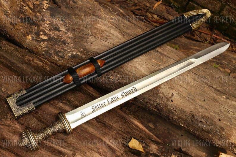 Handmade Viking Fetter Lane Sword: High Carbon Steel Norse Replica - Etsy