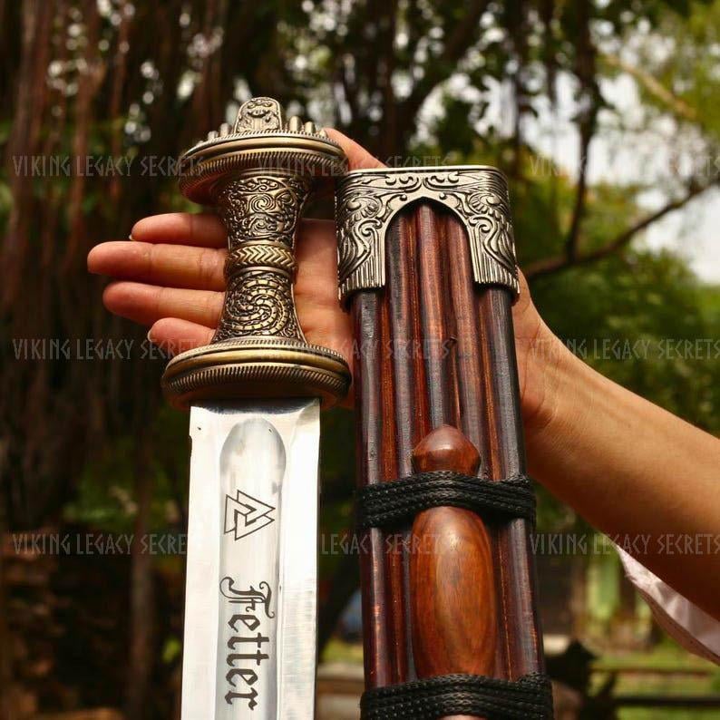 Handmade Viking Fetter Lane Sword: High Carbon Steel Norse Replica - Etsy
