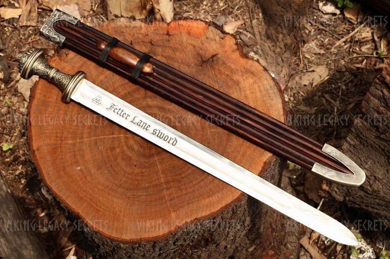 Handmade Viking Fetter Lane Sword: High Carbon Steel Norse Replica - Etsy