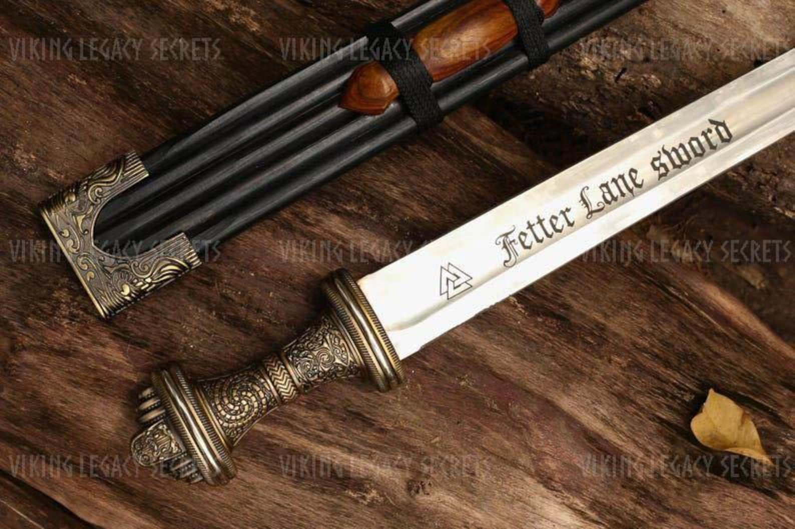 Handmade Viking Fetter Lane Sword: High Carbon Steel Norse Replica - Etsy