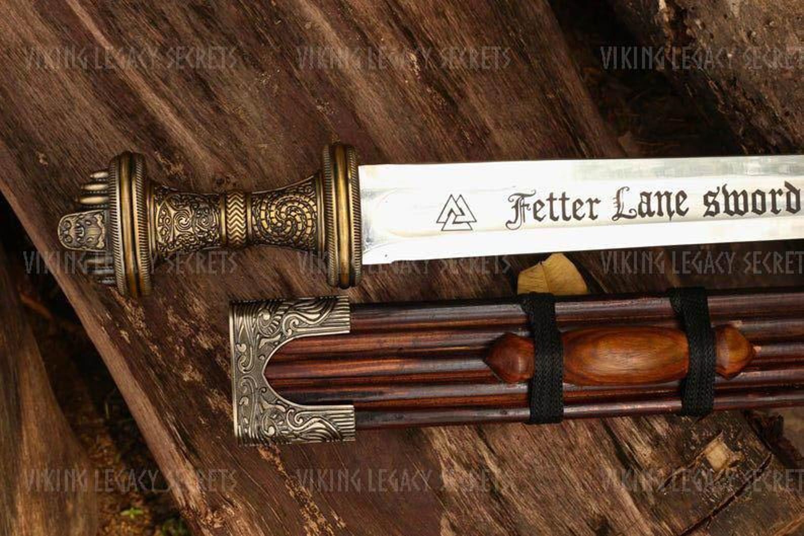Handmade Viking Fetter Lane Sword: High Carbon Steel Norse Replica - Etsy