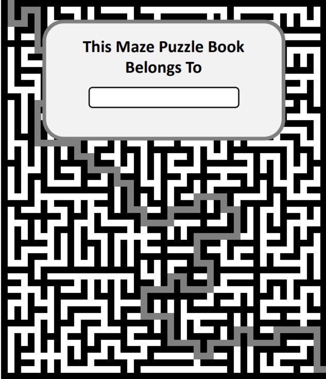 75 Pages Digital PDF Maze Puzzle Book - Etsy
