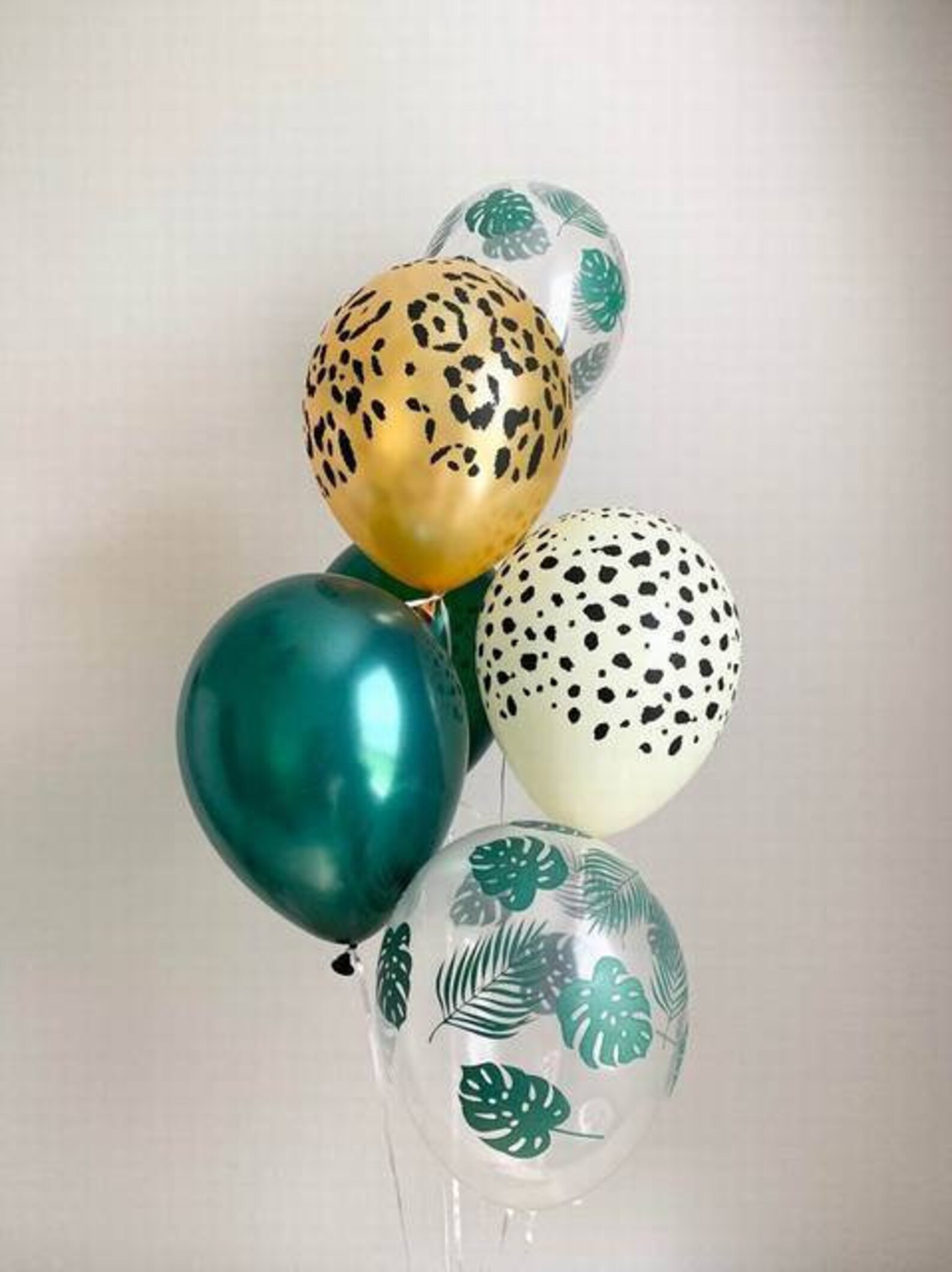 Palm Leaf Cheetah Leopard Forest Balloons Animal Print - Etsy