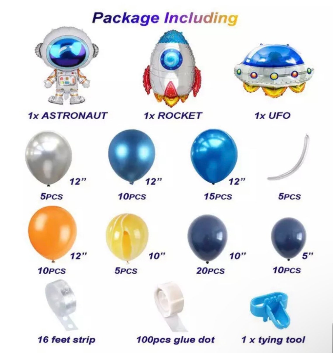 Galaxy Theme Outer Space Birthday Party Decorations Set - Etsy