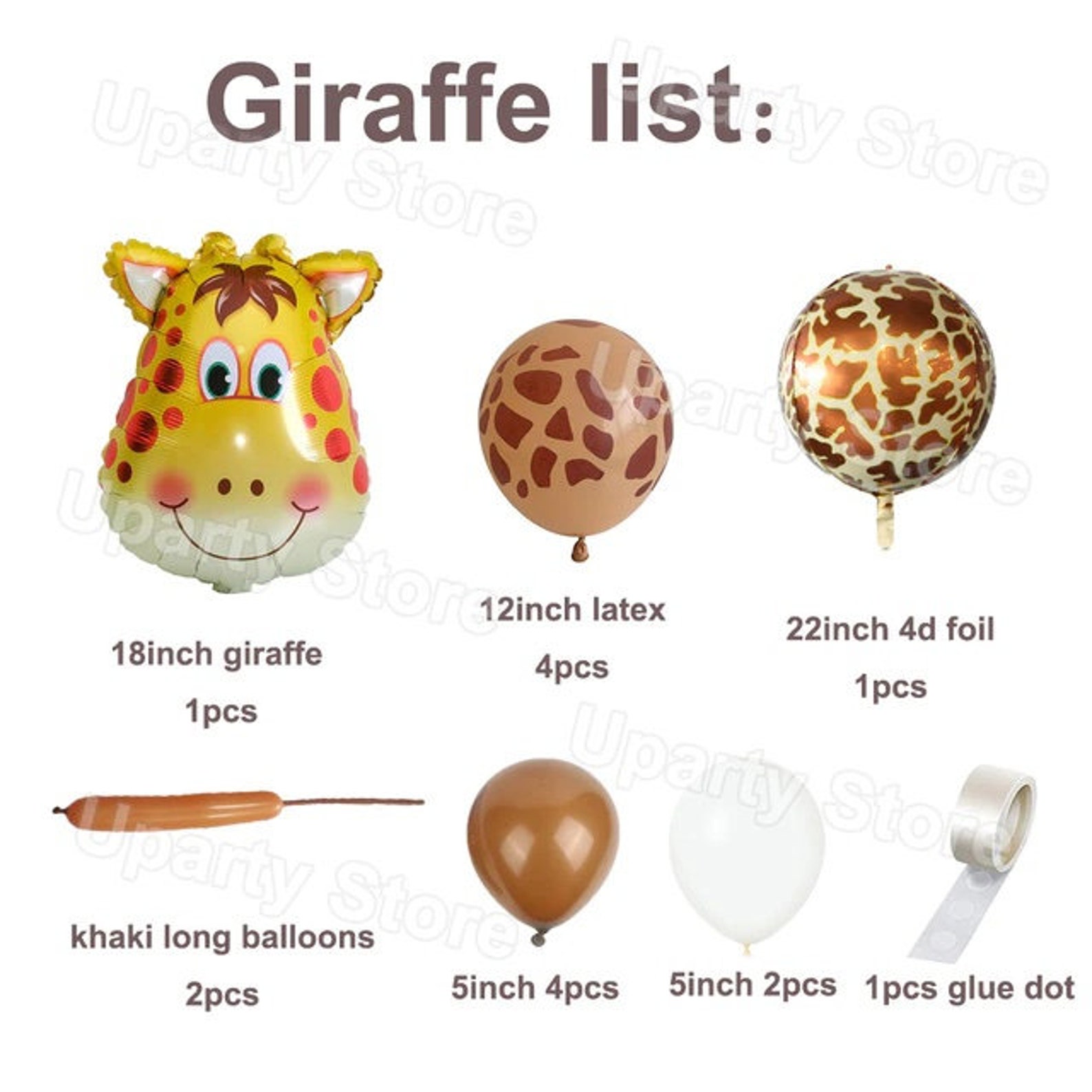1 Set Jungle Animal Birthday Balloons Monkey Lion Tiger Safari Kids ...