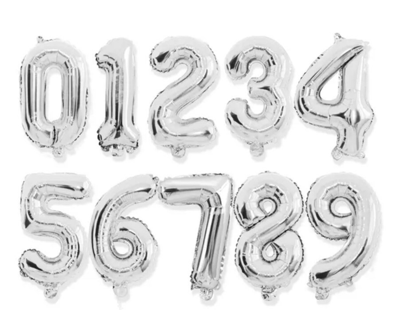 Custom Number Foil Balloon in Gold, Rose Gold, or Silver - 32" for ...