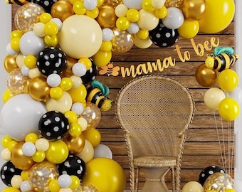 Honey Bee DIY Balloon Arch Garland Kit Neutral Latte Mustard Mocha ...