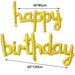 Happy Birthday Conjoined Letters Balloons Rose Gold Lowercase Alphabets ...