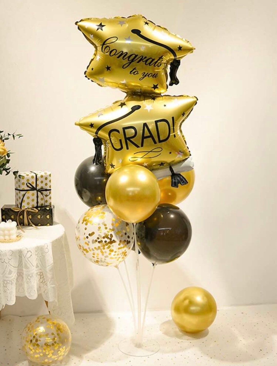 9pcs Graduation Party Balloon Set, Latex Decorative Balloon for ...