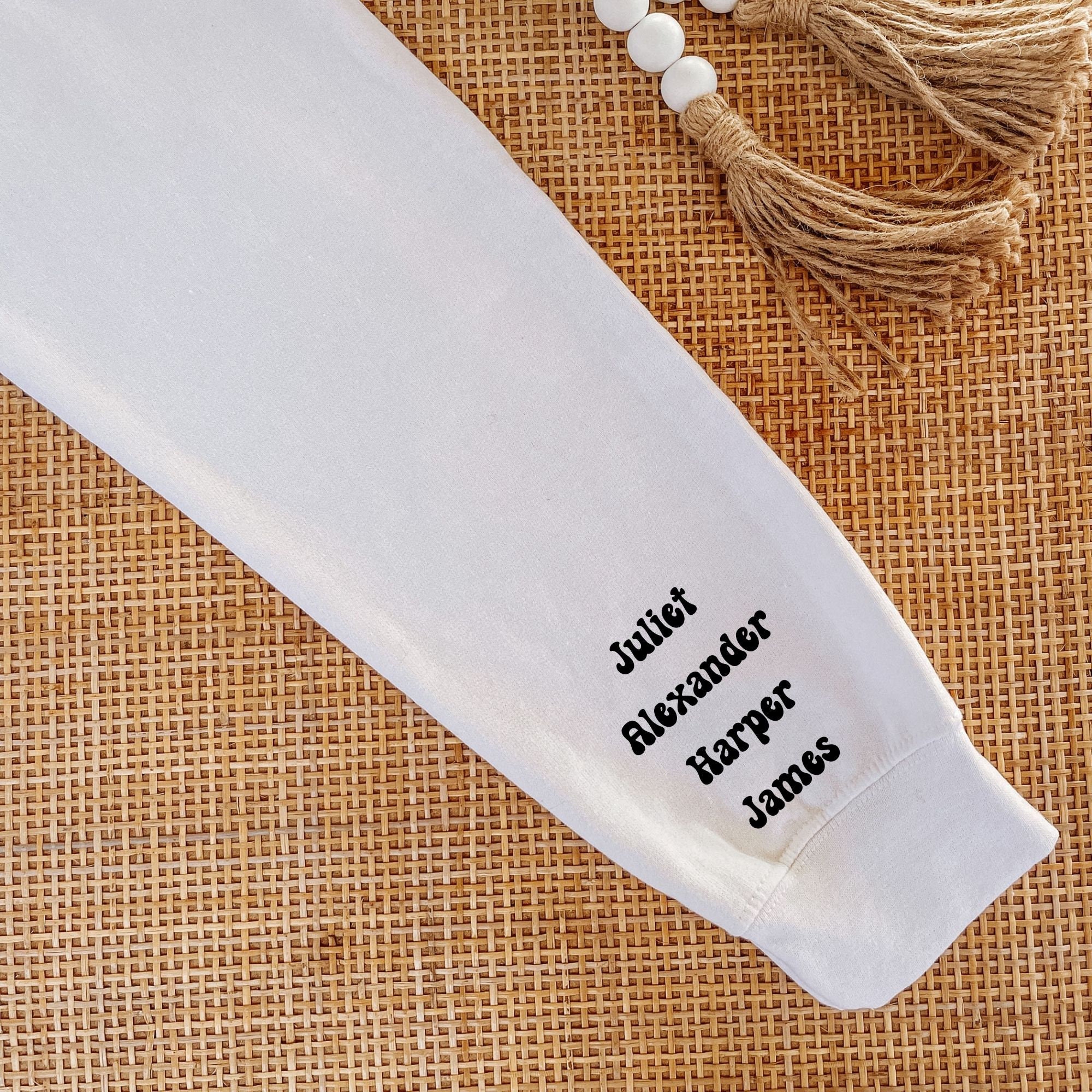 Custom Mama Shirt Names on Sleeve, Custom Sleeve Names, Customized ...