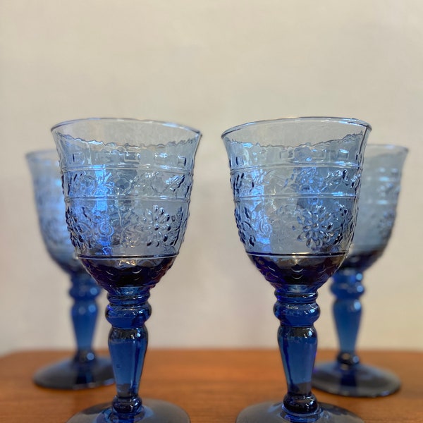 Blue Drinking Goblets - Etsy