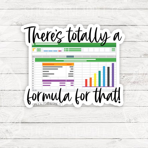 Excel Sticker - Etsy