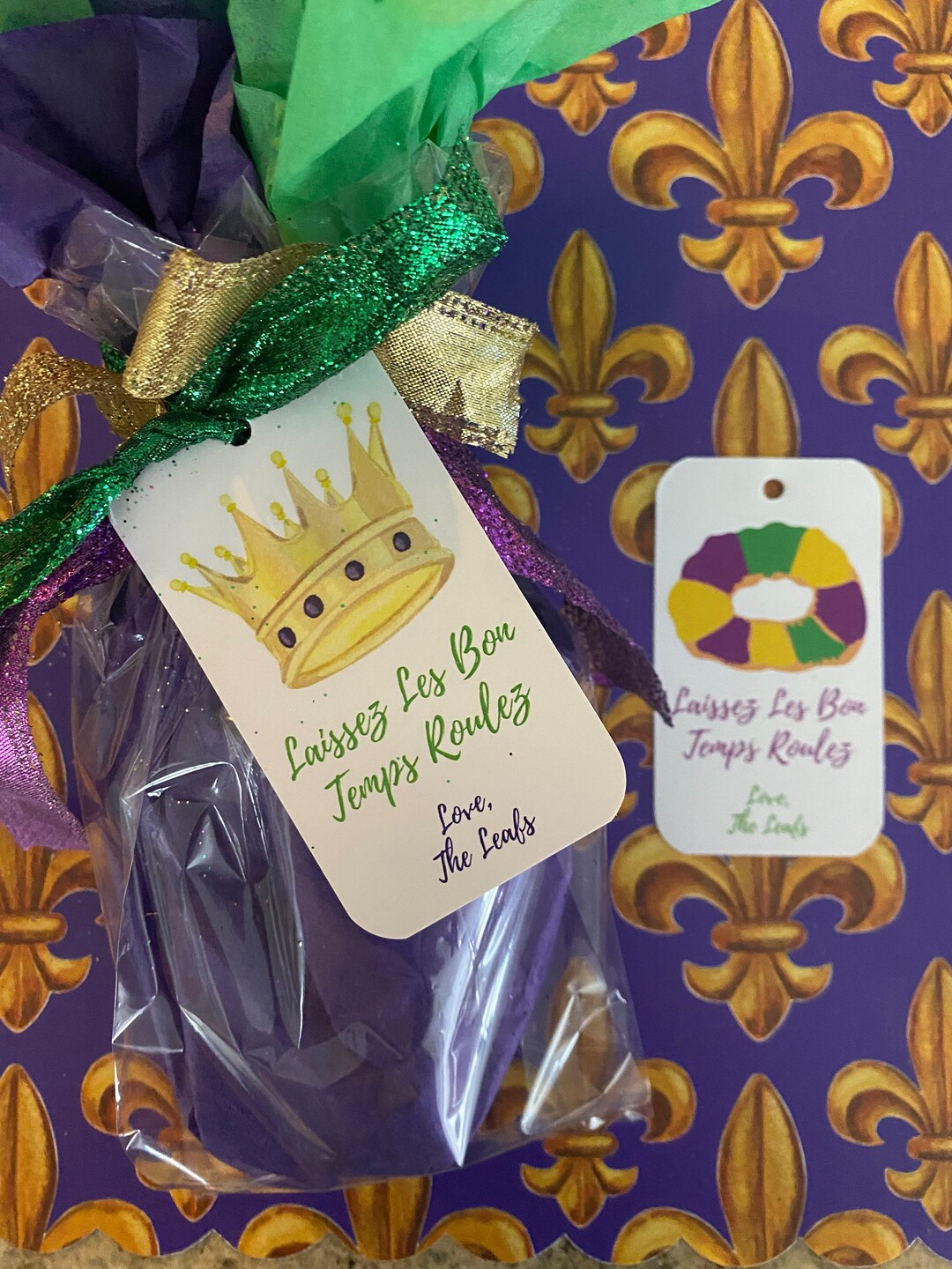 Mardi Gras Gift Tag, Gift Wrap, Hostess Gift, Personalized Gift ...