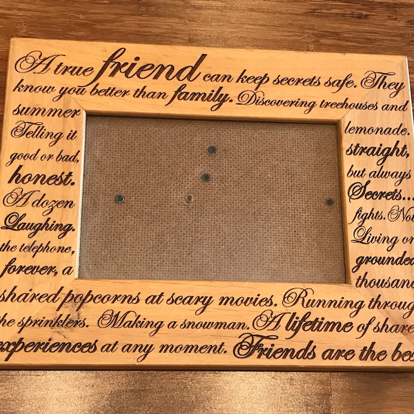 Friend Picture Frame - Etsy