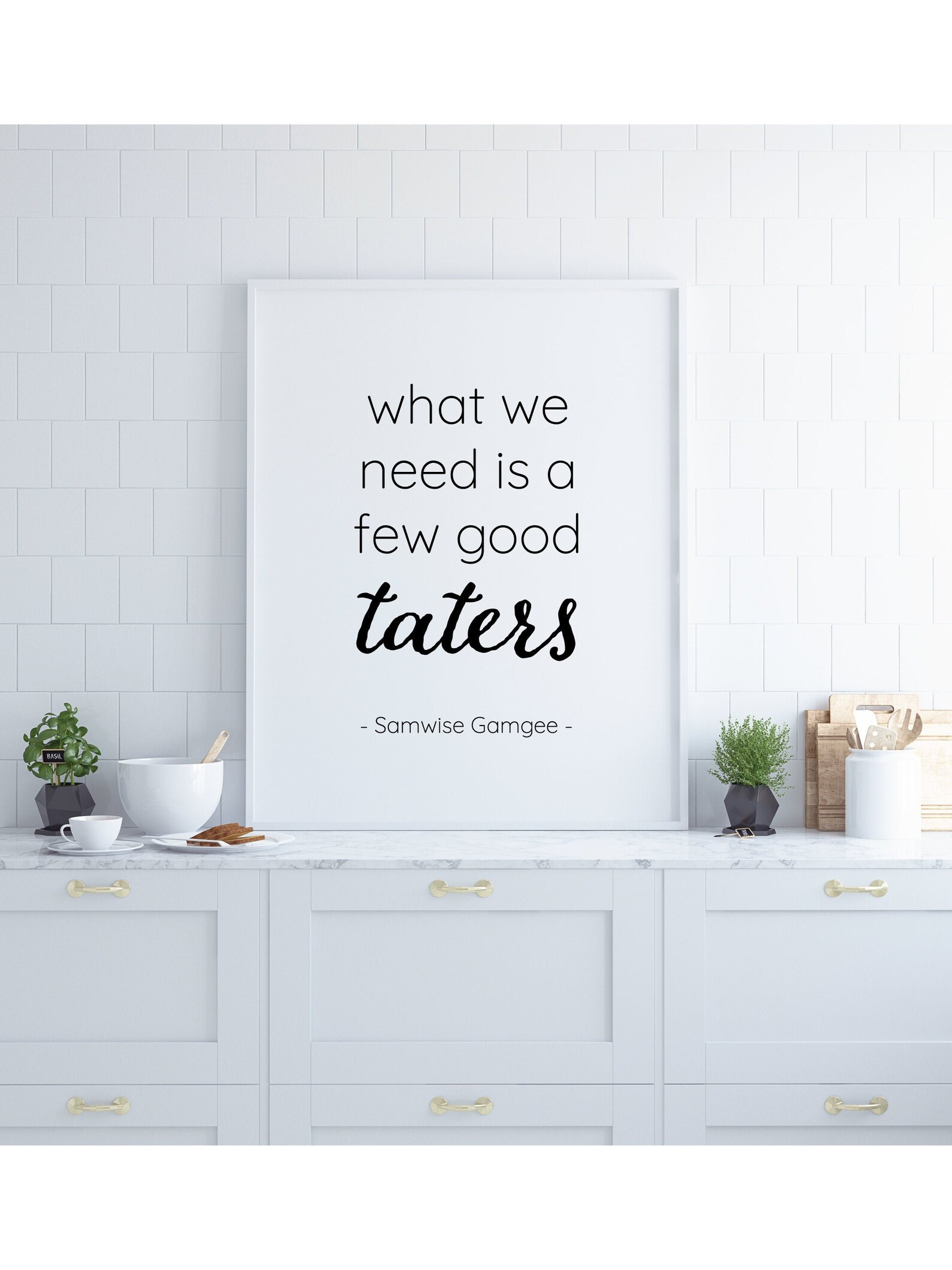 A Few Good Taters Wall Art LOTR Lord of the Rings Hobbit - Etsy