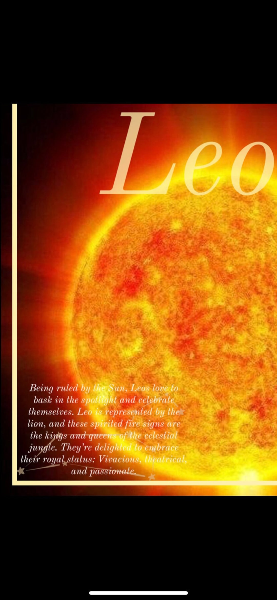 Leo Planet Sun Poster A3 - Etsy