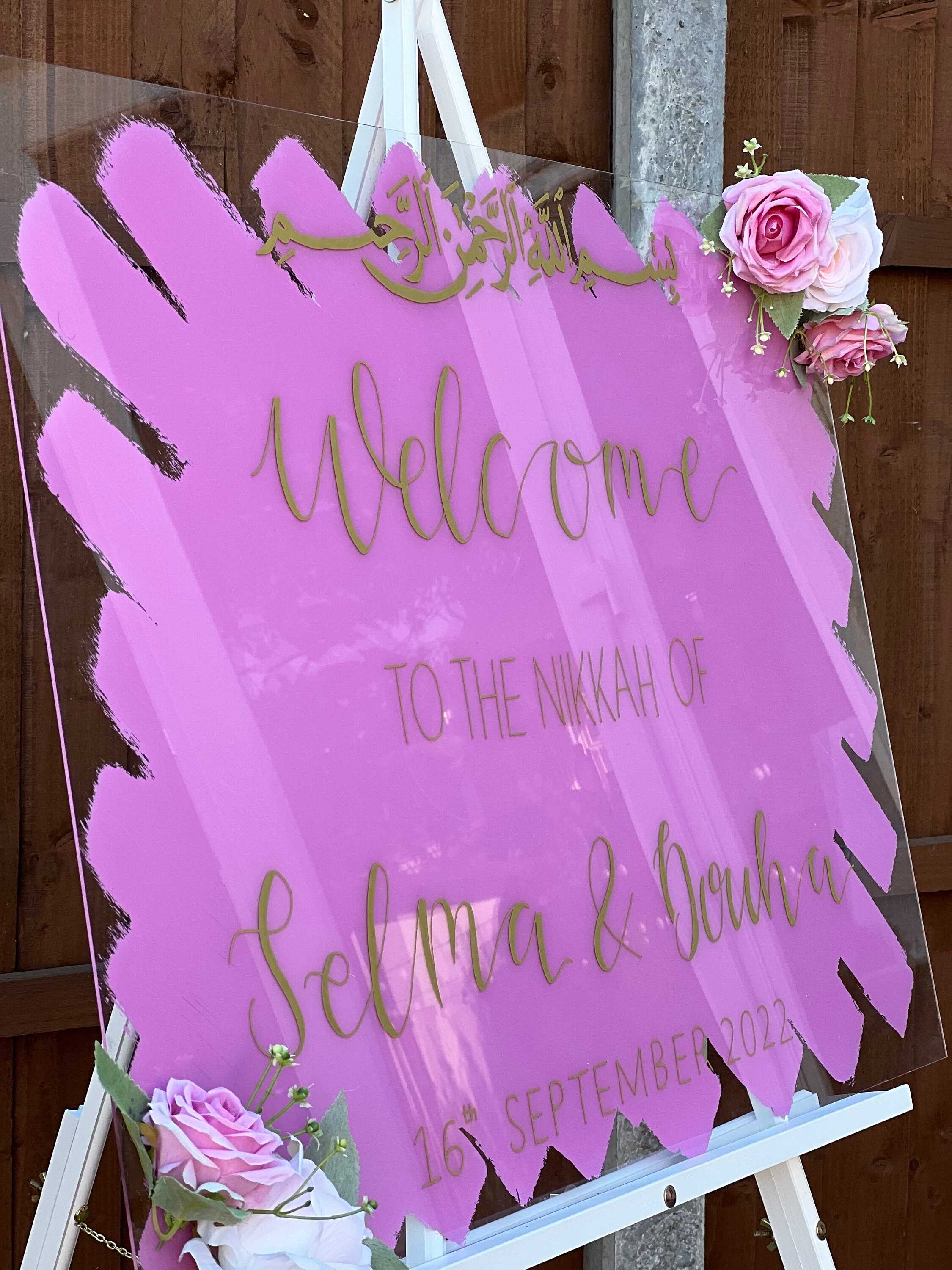 Personalised Handwritten Wedding Sign - Etsy