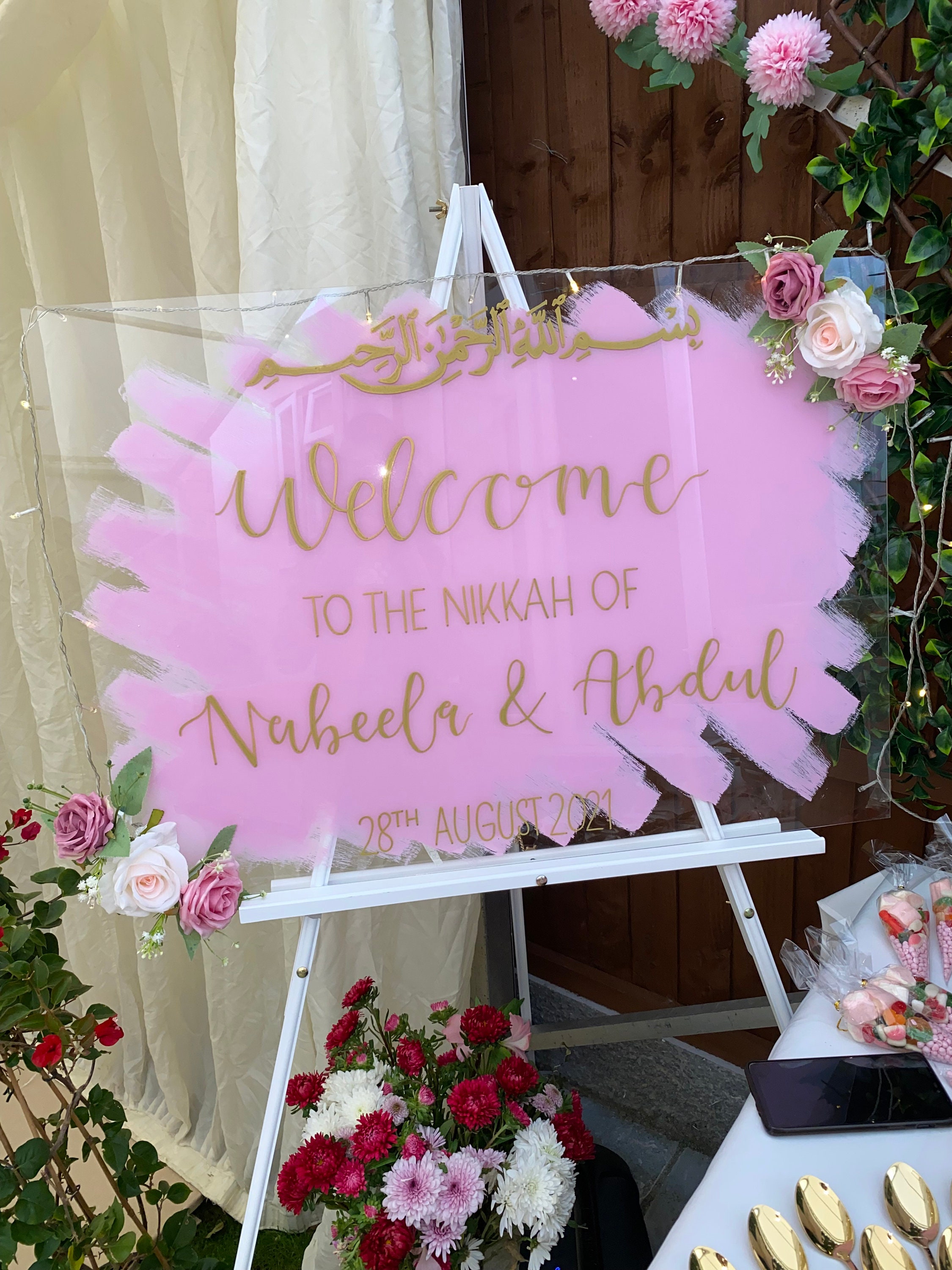 Personalised Handwritten Wedding Sign - Etsy