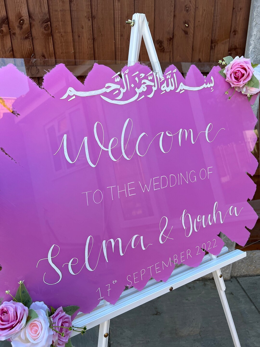 Personalised Handwritten Wedding Sign - Etsy