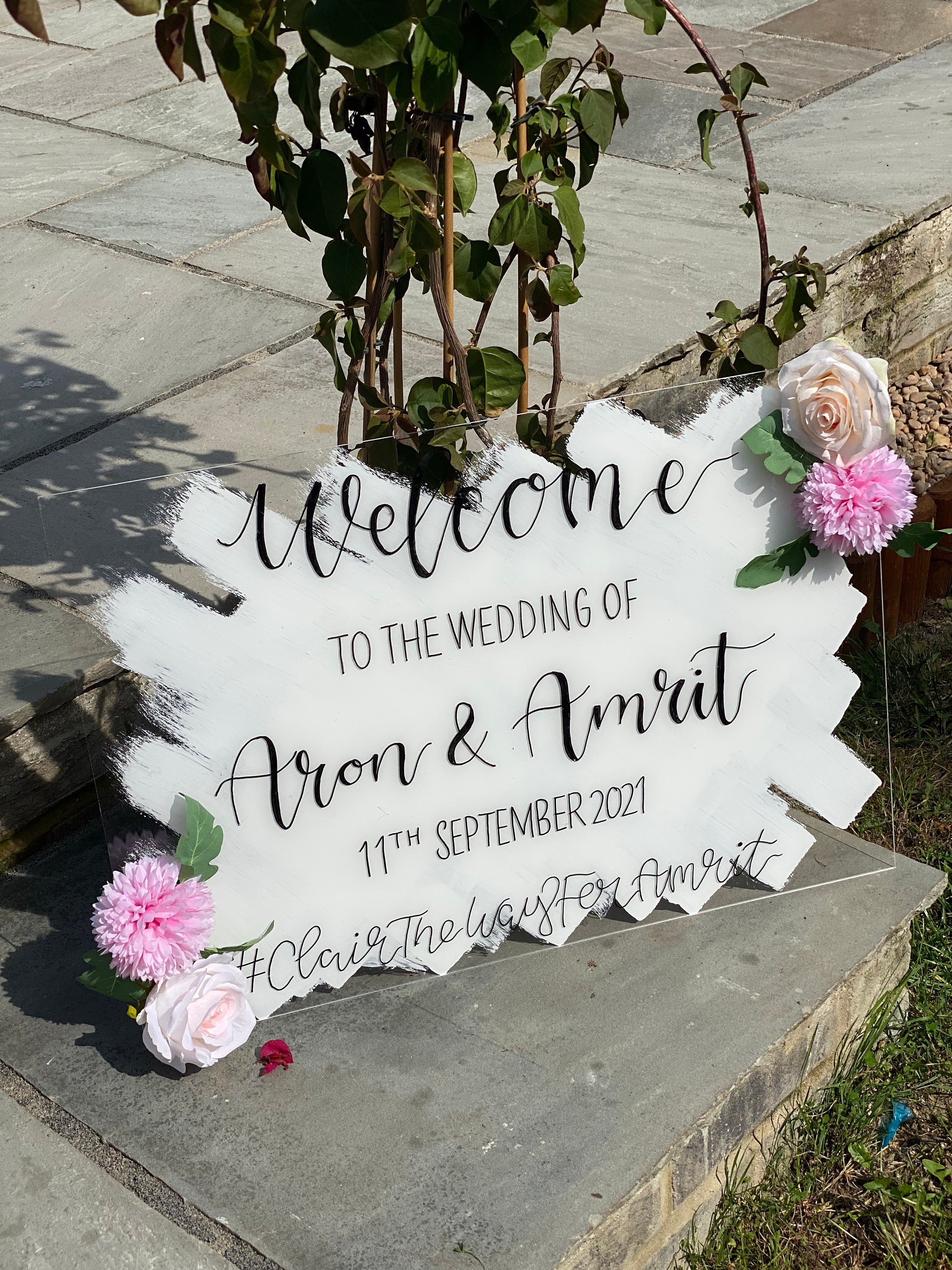 Personalised Handwritten Wedding Sign - Etsy