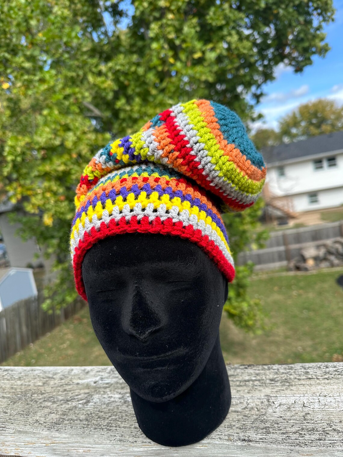 Matching Crochet Swirl Hat and Slouch Beanie. - Etsy