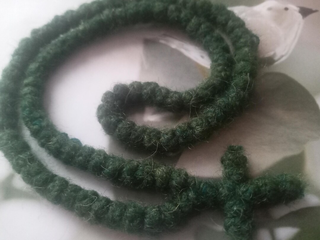 Jesus Prayer Rope 100 Knot Wool No Beads Orthodox Rosary Christian ...