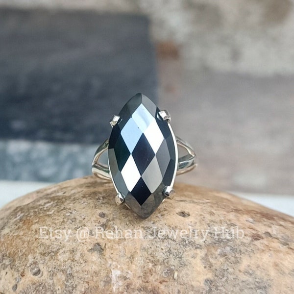Hematite Ring - Etsy