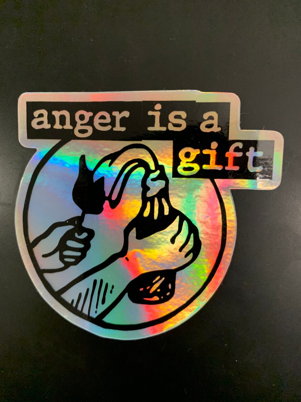 Rage Against the Machine Anger is a Gift Holographic Vinyl - Etsy