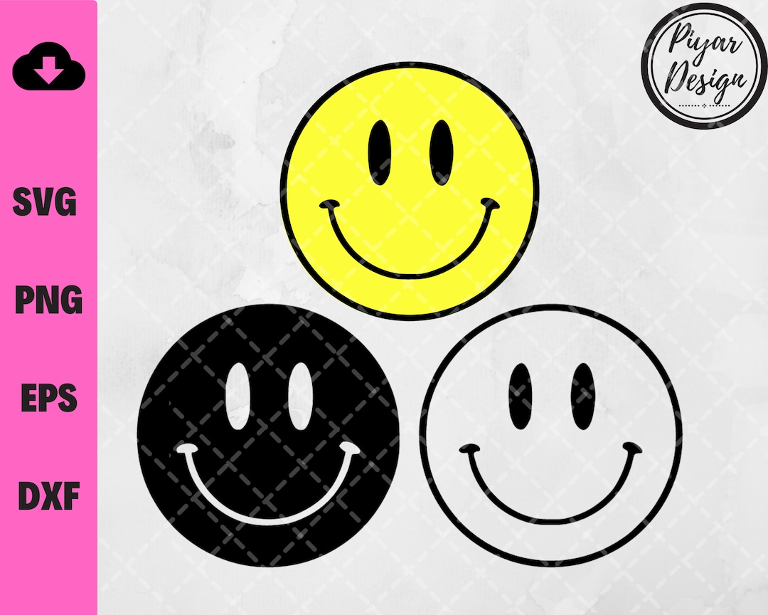Smiley Face Svg ,happy Face Svg, Happy Face Smile Icon Svg ,emoji Face ...