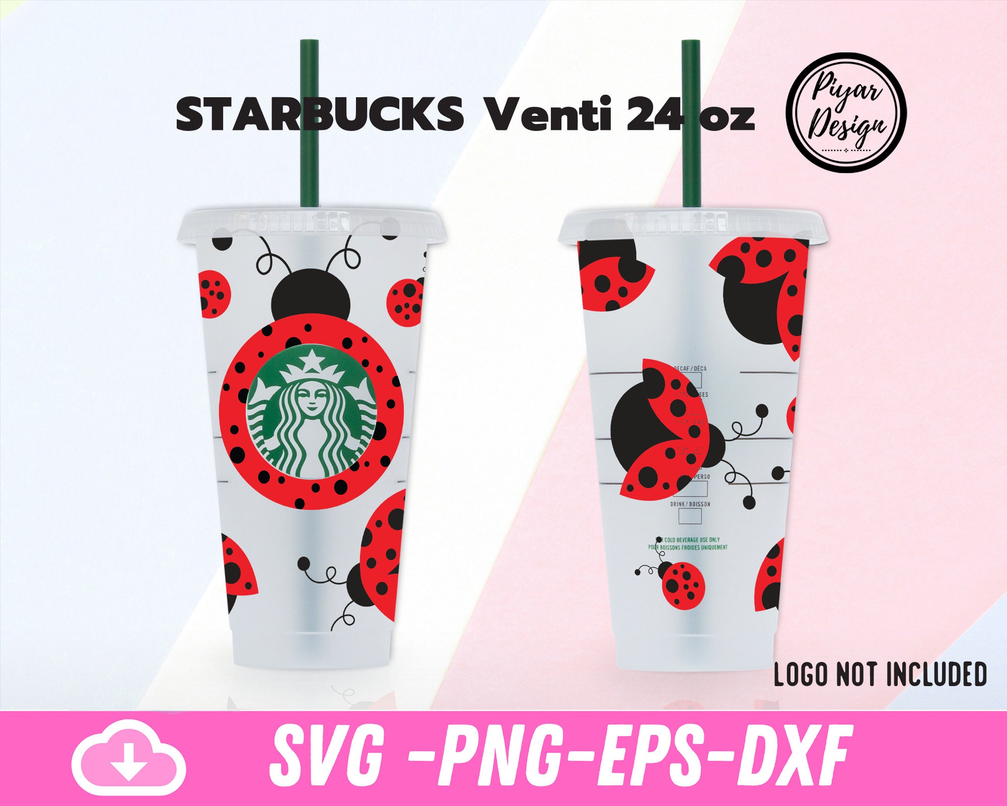Seamless Full Wrap Ladybugs Svg Ladybird Starbucks Svg - Etsy