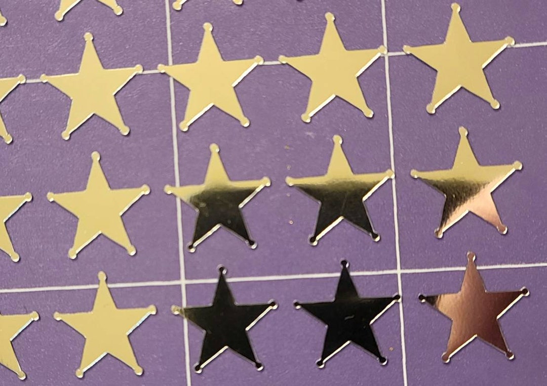 Sheriff Star Foil Confetti - Etsy